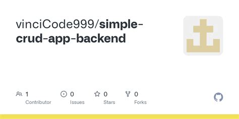 GitHub VinciCode Simple Crud App Backend
