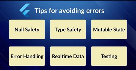 Flutter And Dart Programming Problems And Solutions 6 Common Sources Of Errors In Flutter Apps
