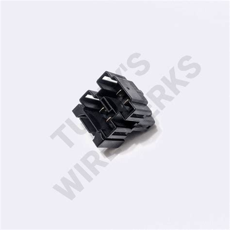 Bmw 4 Pin Black Unsealed Plug Flat Connector Kit Tulays Wire Werks