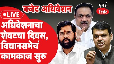 Vidhan Sabha 2024 Live अधिवेशनाचा शेवटचा दिवस विधानसभेचं कामकाज सुरु