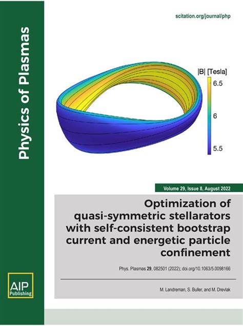 optimization of quasi symmetric stellarators with self consistent