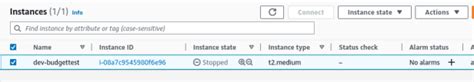 aws cloud stop an ec2 instance using aws lambda when the budget amount