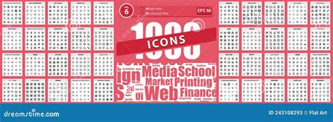 Employment Routine Line Icons Collection Schedule Workday Routine