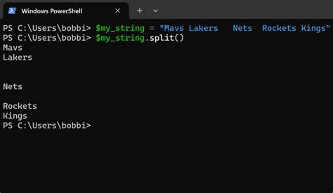 Powershell How To Split String With Different Whitespaces Collecting Wisdom
