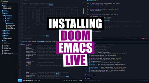 Installing Doom Emacsfor Power Noobs Dt Live Youtube