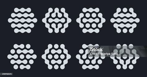 Hexagon Liquid Molecule Figures Metaball Connected Shapes Abstract