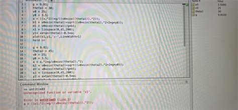 solved how do i find x my x1 is linspace 0 d1 200 i even