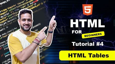 Html Tutorial Html Tables Html For Beginners Tutorial 4 Youtube