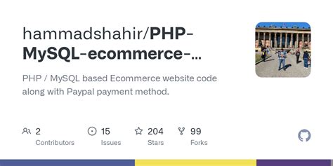 Github Hammadshahirphp Mysql Ecommerce Website Php Mysql Based