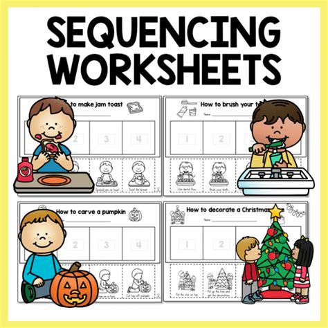 Sequencing Worksheets For Procedures Teachie Tings