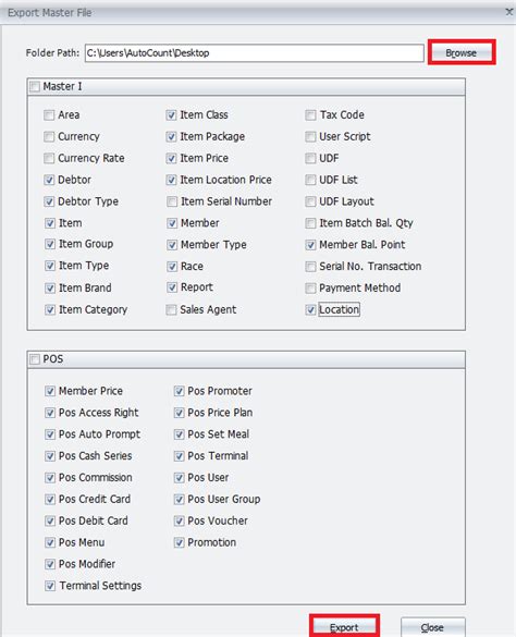 Pos3 5 Fnb Export Data To Outlet Pos Fandb Autocount Resource Center