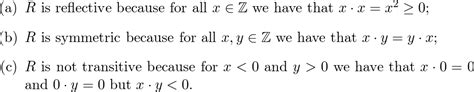 a relation r is defined on boldsymbol{z} by x r y if x quizlet