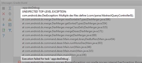 Android Studio Gradle Build Fails Execution Failed For Task Dexdebug Stack Overflow