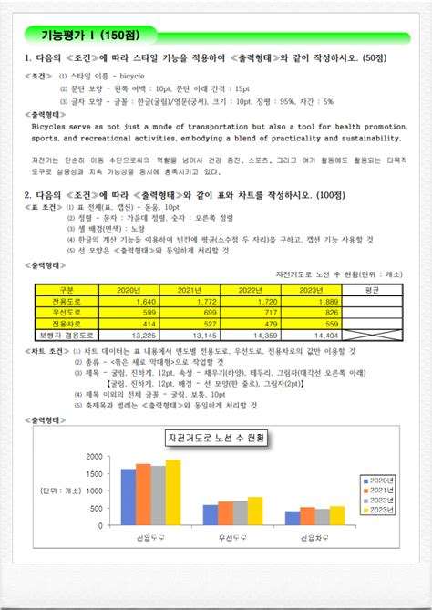 Itq자격증 Itq한글 A형 2024년 06월 08일 기출문제 풀이2020버전 네이버 블로그