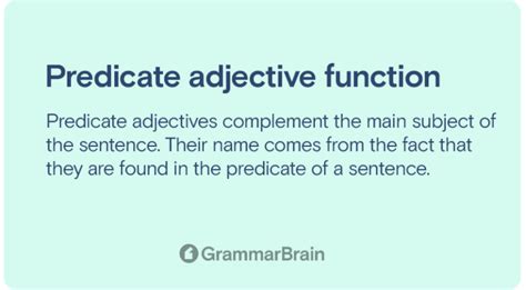 What Is A Predicate Adjective Definition Examples Word List What Is A Predicate Adjective Definition Examples Word List