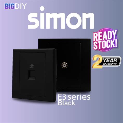 Simon E3 Series Black Switch Switches And Socket Outlet 13a Usb Universal Socket Dimmer