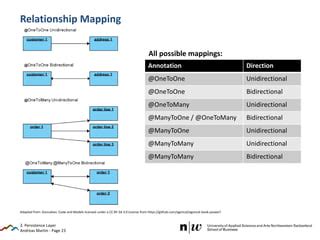 Pre MSc IS Persistence Layer PDF