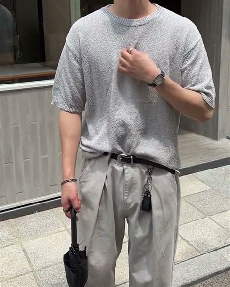 남자 코디 여름철 덥고 습한 날씨에도 쾌적하게 착용하기 좋은 썸머 부클 라운드 하프 반팔 니트 남자 쇼핑몰 추천 Youtube
