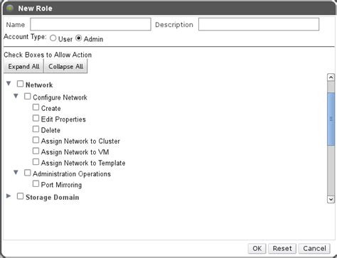 NetworkPermissions OVirt
