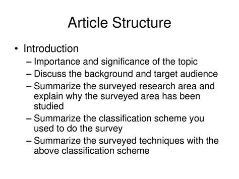 Structure Article