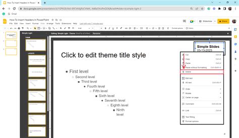 How To Insert a Header In Google Slides in 5 Easy Steps