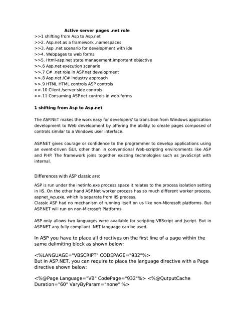 Aspnet Interview Questions Pdf By Scholarhat Pdf
