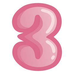 Number 0 Zero Pink Bold Alphabet Icon Royalty Free Vector