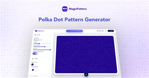 Polka Dot Pattern Generator By The Magicpattern Design Toolbox