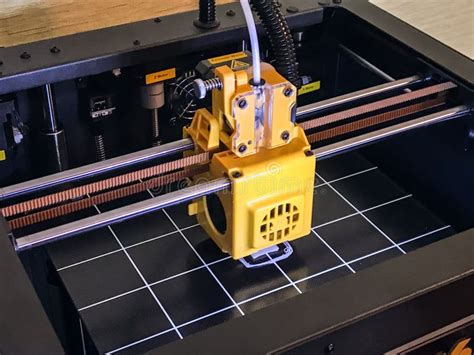 Printer 3d Device With Numerically Controlled Machinecreates Models A