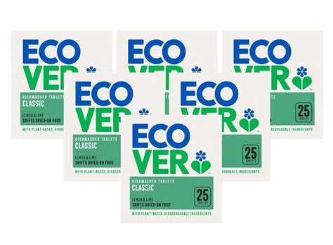 Case Of 6 X Ecover Classic Dishwasher Tablets 500g 25 Tablets