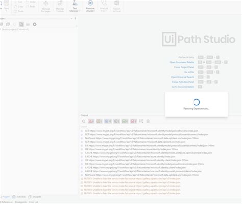 No Access To Packages Studio Not Loading Restoring Dependencies