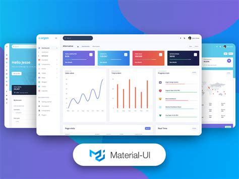 Argon Dashboard Material Ui Free Dashboard For React And Material Ui Images