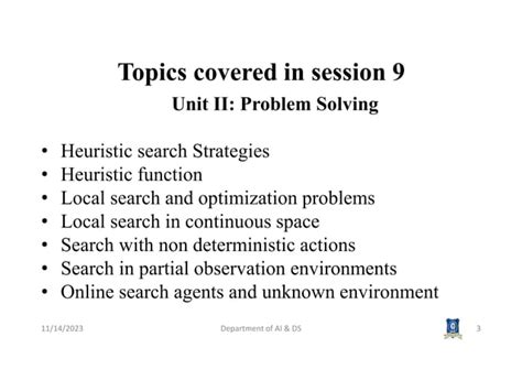 Ai3391 Session 9 Greedy Best First Search Algorithmpptx