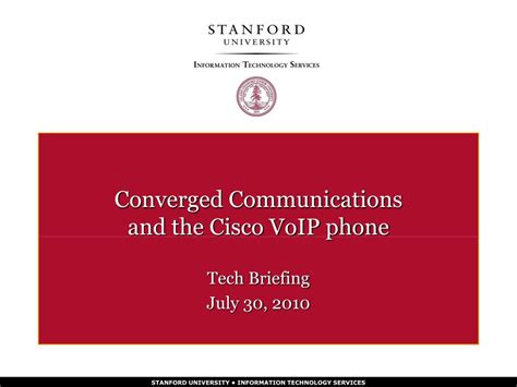 PPT Converged Communications And The Cisco VoIP Phone PowerPoint Presentation ID