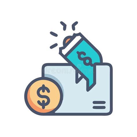 Icon For Overview Of Financial Liabilities Stock Vector Illustration