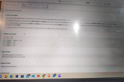 Problem Description Given An Array A Of N Elements Chegg
