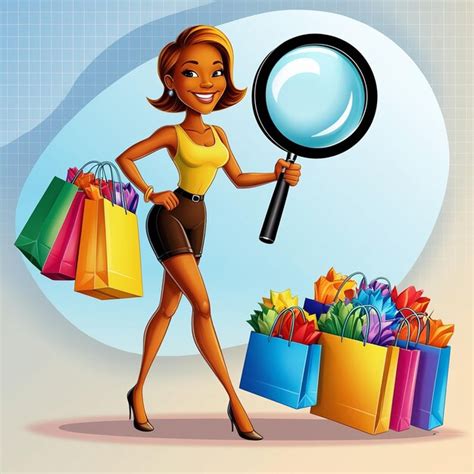 Optimizing Customer Experience Concept Happy Woman Consumer Holding Full Of Shopping Bags On