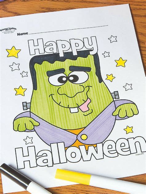 Oriental Trading Halloween Coloring Pages
