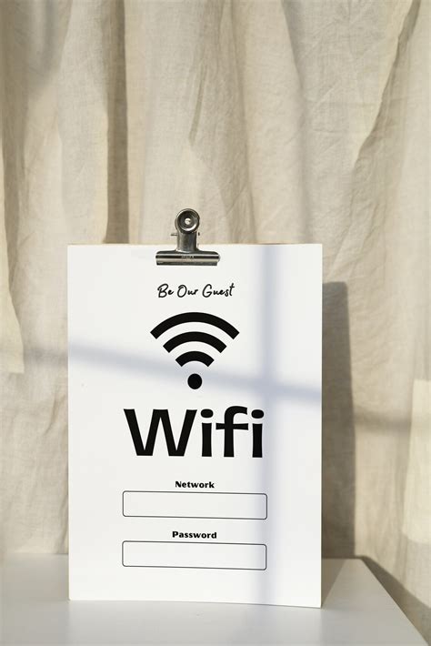 Wifi Password Display Guest Wifi Sign Printable Wifi Password Template