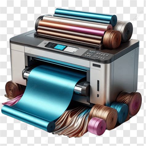 대형 프린터 대형 프린터 빛나는 금색 종이 롤과 함께 인쇄기 Png 일러스트 및 이미지 에 대한 무료 다운로드 Pngtree
