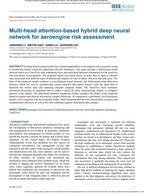 Pdf Multi Head Attention Based Hybrid Deep Neural Network For