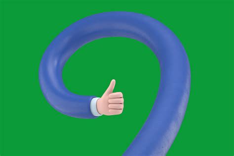 그린 스크린 모형3d 유연한 나선형 손의 그림은 엄지 손가락을 보여줍니다 제스처처럼 재미있는 만화 캐릭터 푸티지 및 클리핑