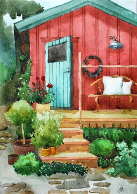 Картина Дом Размеры 30x40 Год 2020 Цена 7000 рублей Художник Лешко Нелли Олеговна