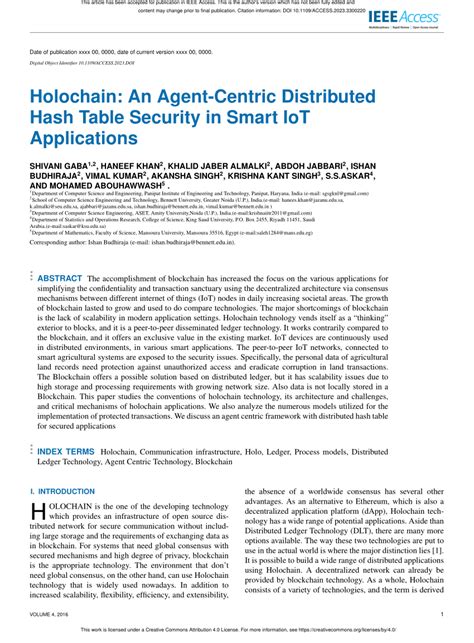 pdf holochain an agent centric distributed hash table security in