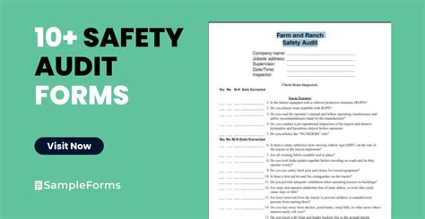 Exle Of Safety Audit Checklist