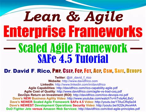 Scaled Agile Framework SAFe 4 5 Tutorial PPT