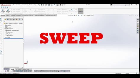 Solidworks Beginners Tutorial 24 Sweep In Hindi Youtube