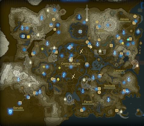 Zelda Tears Of The Kingdom Mapa Image To U