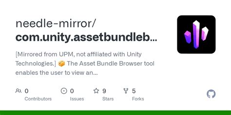 Github Needle Mirrorcomunityassetbundlebrowser Mirrored From Upm