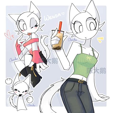 Sprunki Fanart 43 Wenda The Freaky Cat By Erictheartist4fun On